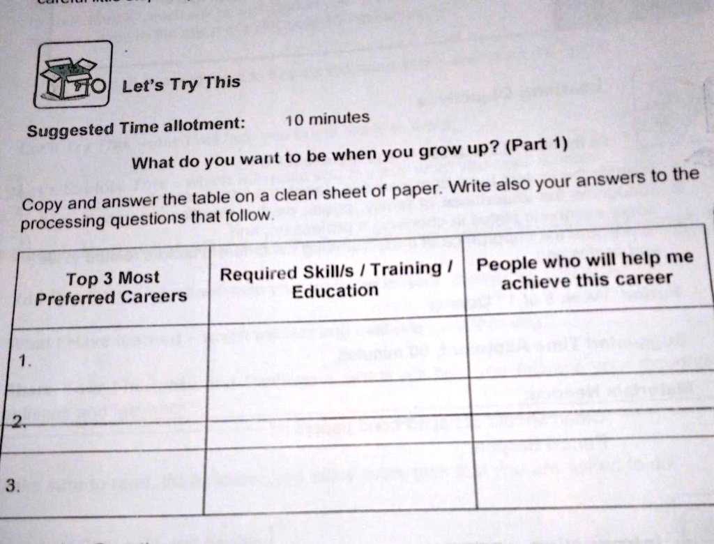 SOLVED: Grade 7 Homeroom Guidance Answer Sheet Quarter 1-Module 4 ...