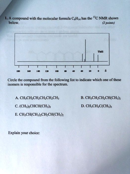 1a compound with the molecular formula coh4 has the c nmr shown below 2 ...