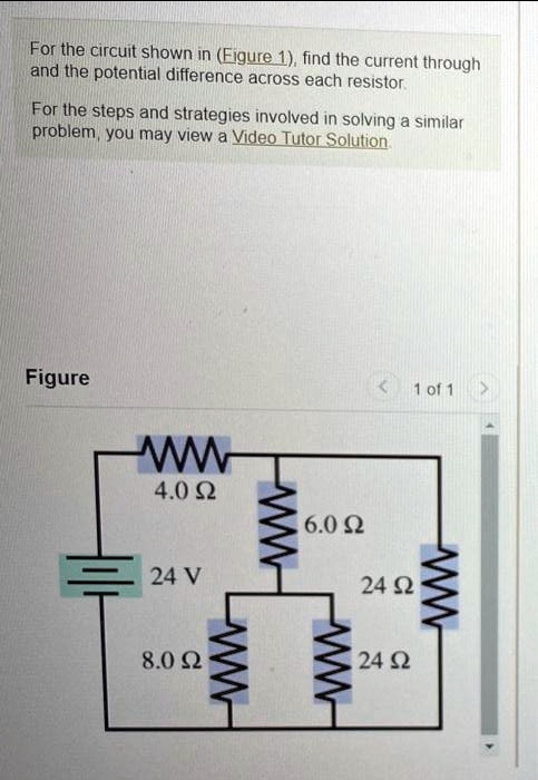 Solved Calculate The Current Through All The Resistors And The