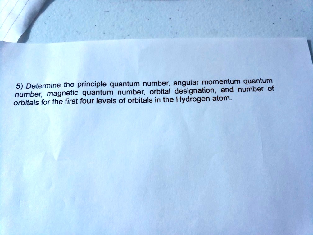 5 determine the principle quantum number angular momentum guaeturi ...