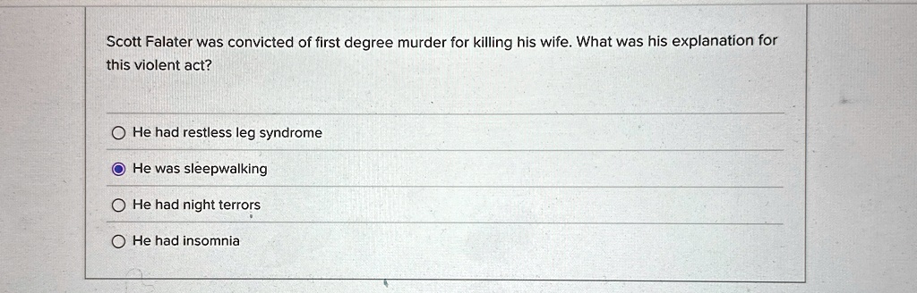 Scott Falater was convicted of first degree murder for killing his wife ...