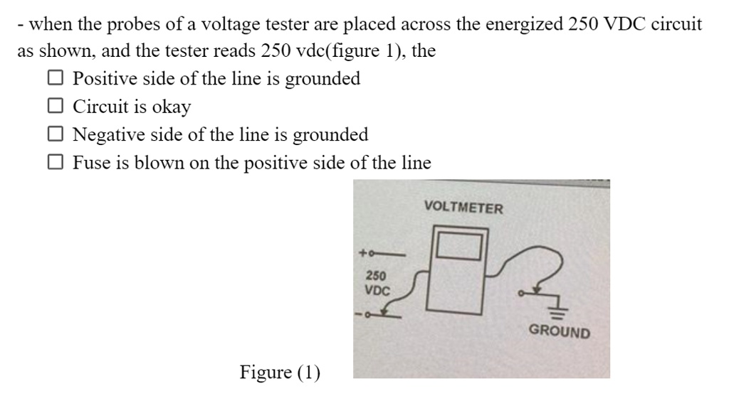 when the probes of a voltage tester are placed across the...