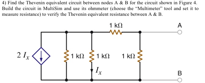 SOLVED: Plugged into MultiSim and got 555.556 Ohms. Please use THEVENIN ...