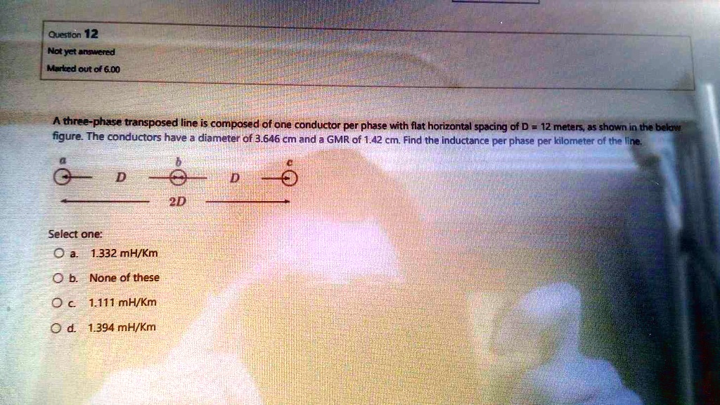 SOLVED: Question 12 Not yet answered Marked out of 6.00 A three-phase ...