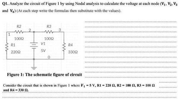 texts analyze the circuit of figure 1 by using nodal analysis to calculate the voltage at each ...