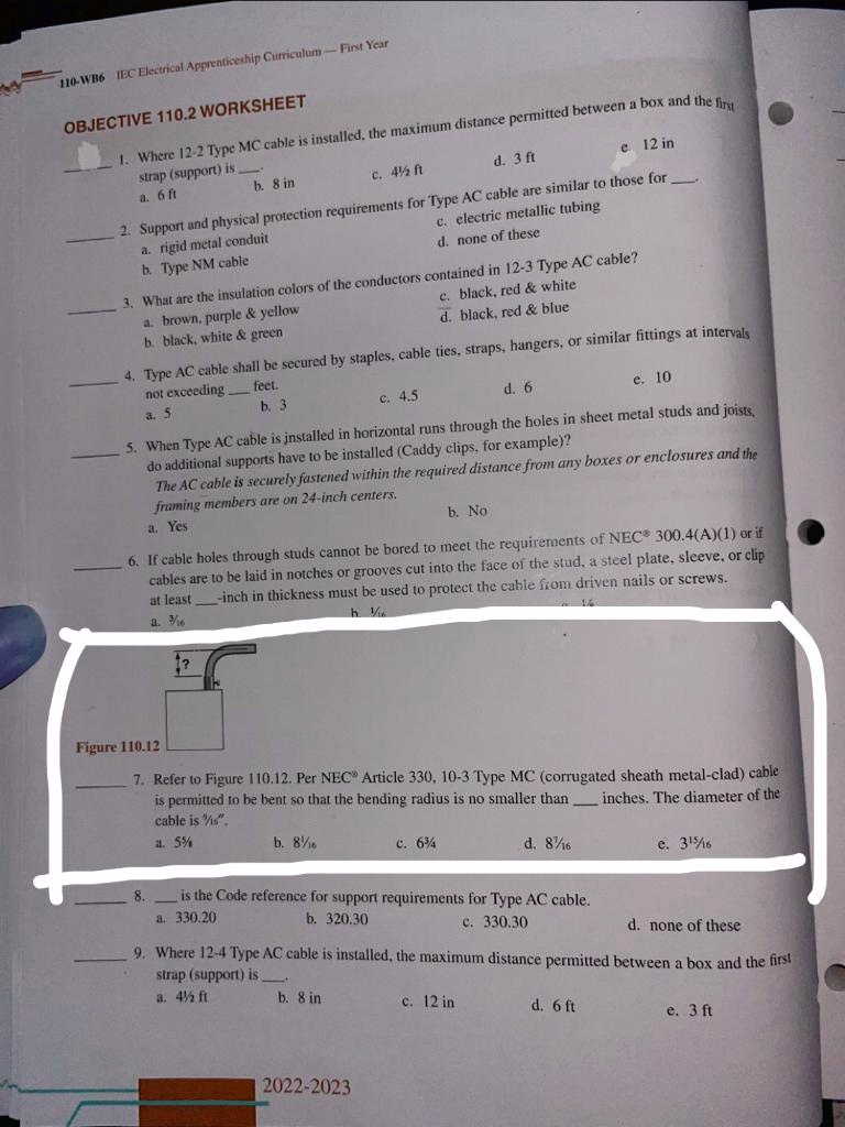 refer to figure 11012 per nec article 330 10 3 type mc corrugated sheath metal clad cable is ...