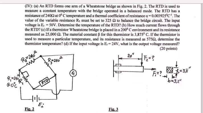 iva an rtd forms one arm of a wheatstone bridge as shown in fig2 the ...