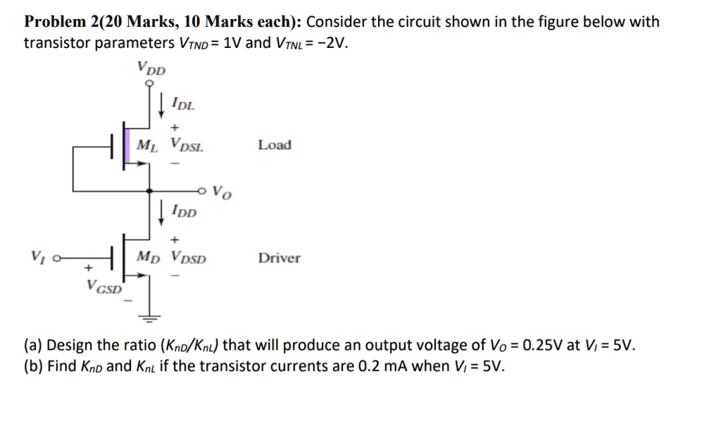 SOLVED: Problem 2 (20 Marks, 10 Marks each): Consider the circuit shown ... SOLVED: Problem 2 (20 Marks, 10 Marks each): Consider the circuit shown ...