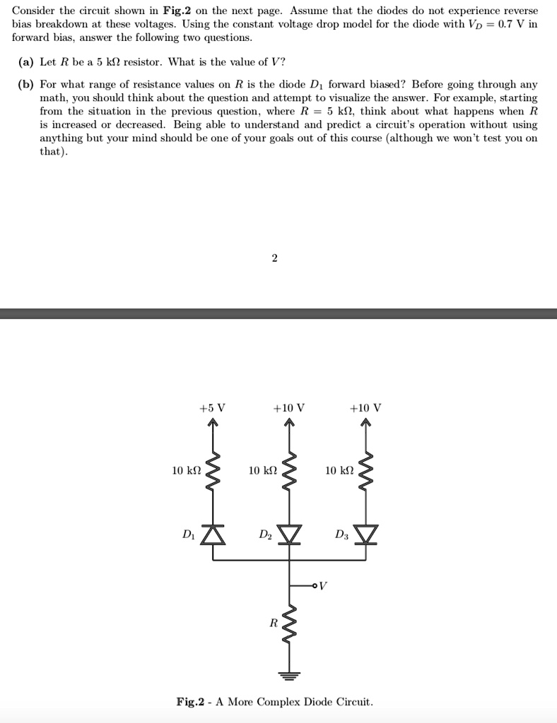 SOLVED: Consider the circuit shown in Fig. 2 on the next page. Assume ...
