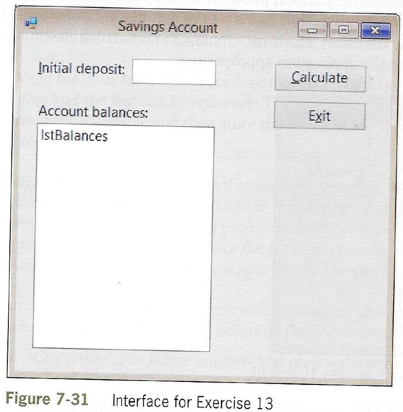 Solved Visual Basic Class Create An Application Using The Following Names For The Solution 1383