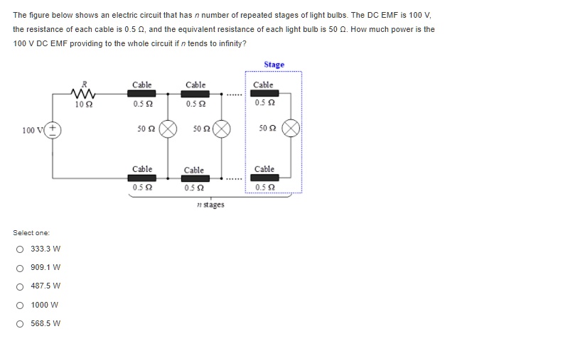 the figure below shows an electric circuit that has n number of ...