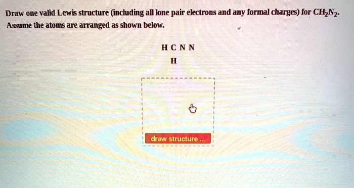 draw one valid lewis structure including all lone pair electrons and ...