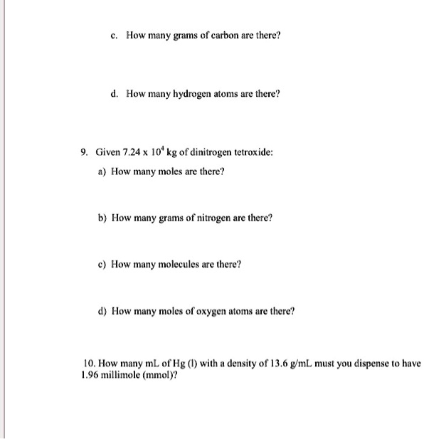 SOLVED: How' many grams of carbon are there SOLVED: How' many grams of carbon are there
