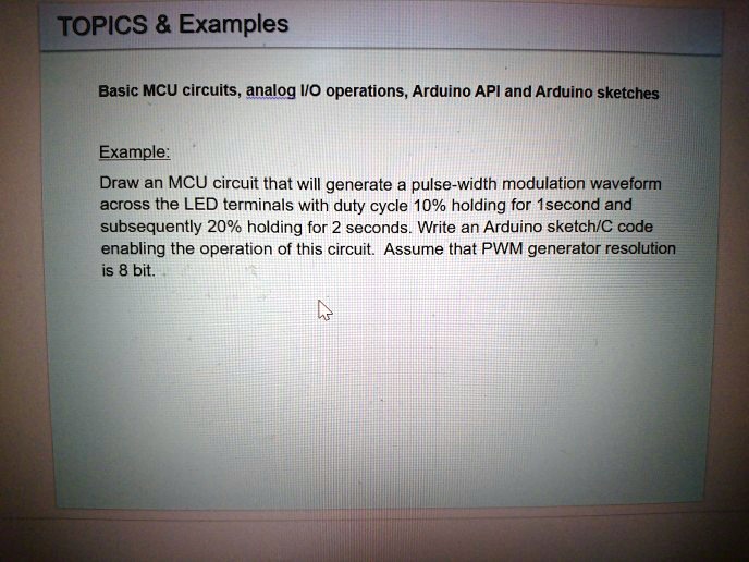 Solved Topics Examples Basic Mcu Circuits Analog Io Operations Arduino Api And Arduino