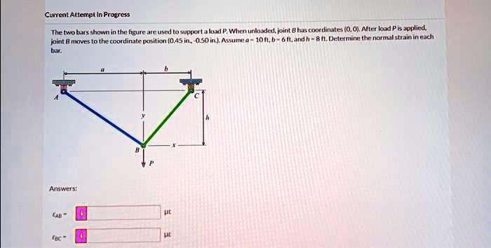 SOLVED: 2 bars Current Attempt in Progress: The two bars shown in the ...
