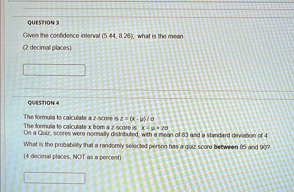 question 3 given the confidence interval 544826 what is the mean 2 ...