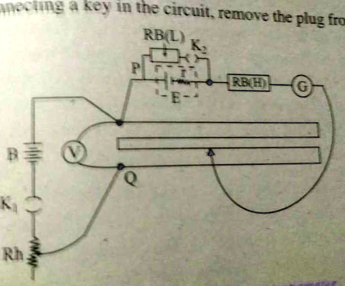 connecting a key in the circuit, remove the plug from RB(L) K? P RB(H ...