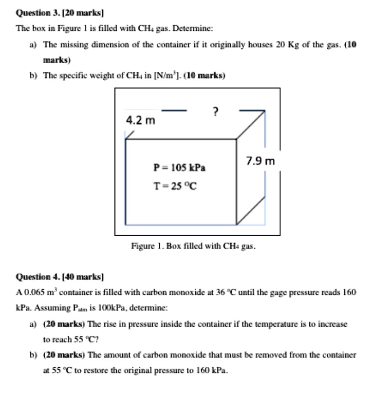 SOLVED: I want Q3 part a and Q4, please. Question 3. [20 marks] The box ...