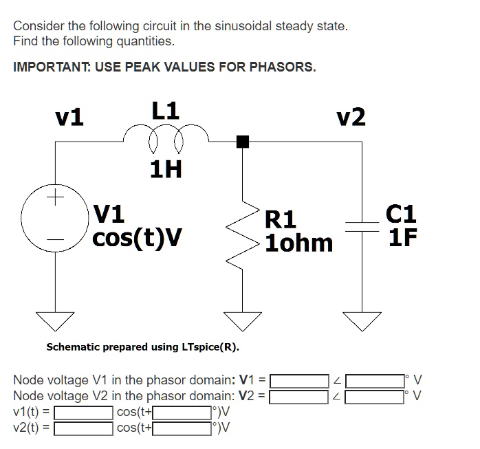 consider the following circuit in the sinusoidal steady state find the ... consider the following circuit in the sinusoidal steady state find the ...