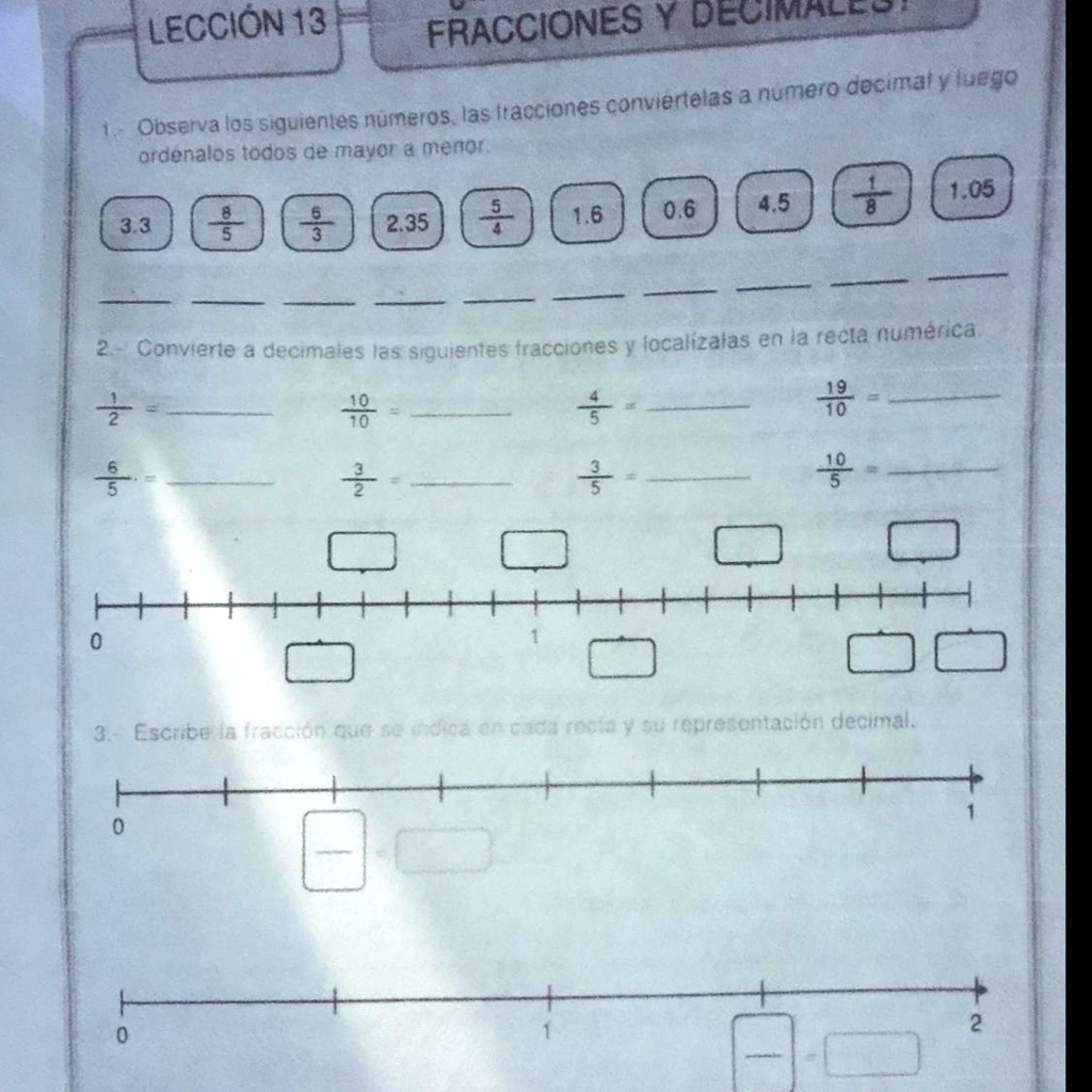 SOLVED: En donde quedan las fracciones y decimales? AYUDAAAA LECCIÓN 13 ... SOLVED: En donde quedan las fracciones y decimales? AYUDAAAA LECCIÓN 13 ...