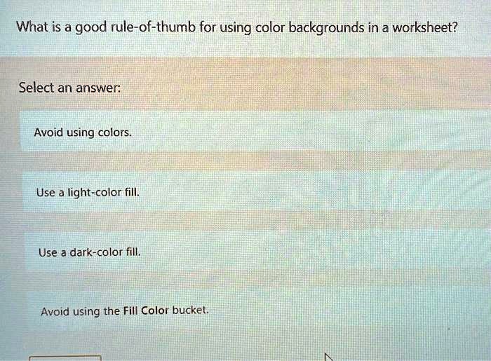 What is a good rule-of-thumb for using color backgrounds in...