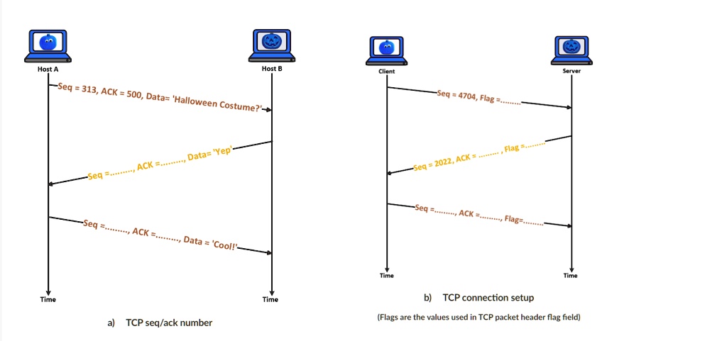 Solved Suppose The Tcp Packet Transmission Between Host A And Host B Or A Client And A Server