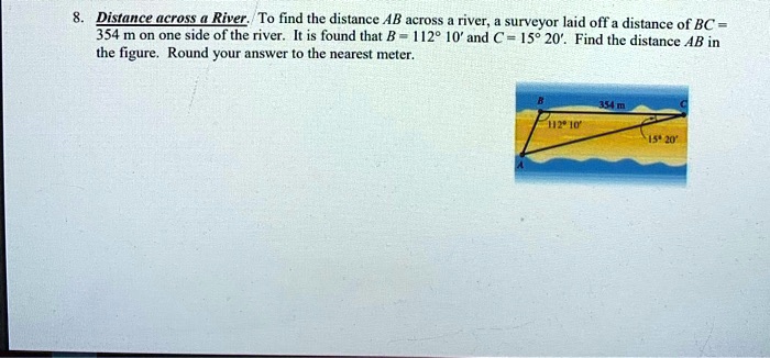 distance across river to find the distance ab across river surveyor ...
