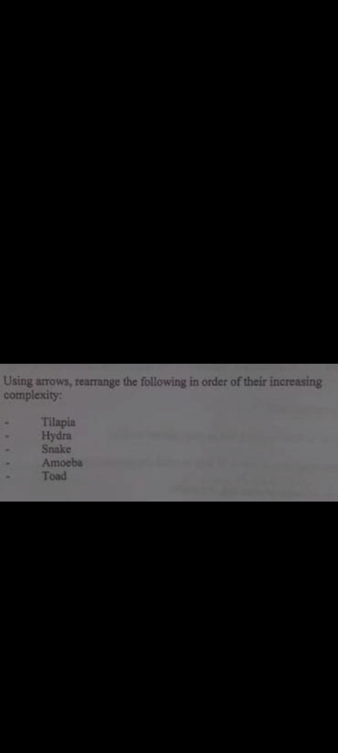 Using arrows, rearrange the following in order of their increasing ...