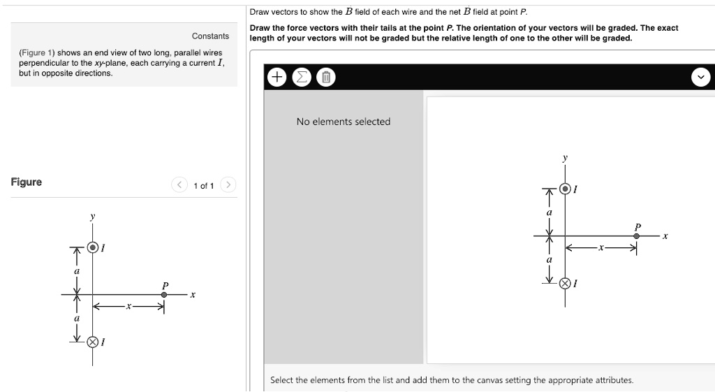 SOLVED: Draw vectors show tne B iield of each wire and Ine net B field ...