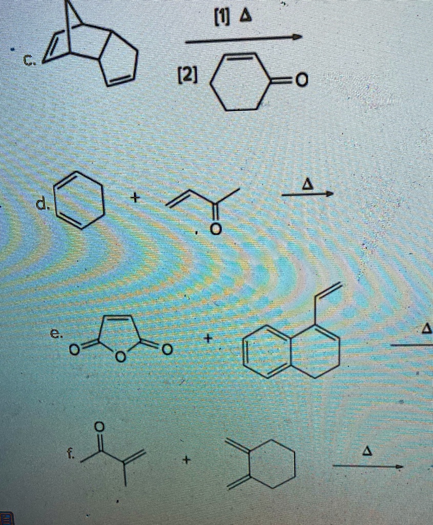 'Draw the products for the following Diels-Alder reactions. Indicate stereochemistry where ...