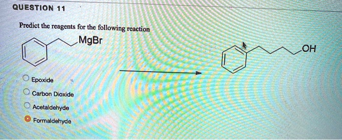 SOLVED: Predict the reagents for the following reaction: MgBr2 + OH ...