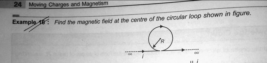 24 Moving Charges and Magnetism Example 16: Find the magnetic field at ...