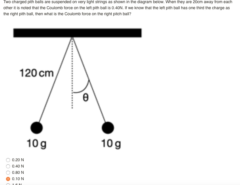 SOLVED:Two charged pith balls are suspended on very light strings as ...
