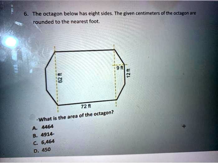SOLVED: The octagon below has eight sides. The given centimeters of the ...