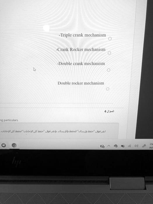 SOLVED: Triple crank mechanism Crank Rocker mechanism Double crank ...