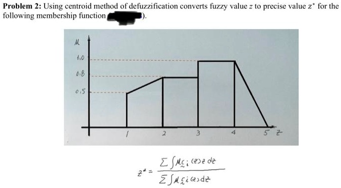 subject is fuzzy logic please answer the following problem 2using centroid method of ...