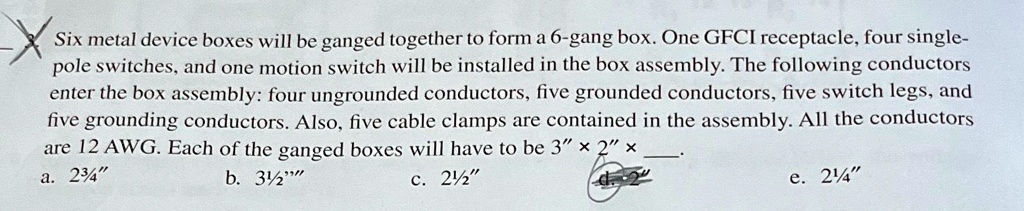 Six metal device boxes will be ganged together to form a 6-gang box ...