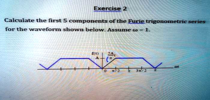 Solvedexercise 2 Calculate The First 5 Components Ofthe Eurie Trigonometric Series For The 