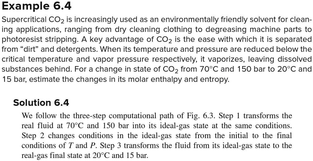 SOLVED: 6.4 Solve this problem using VDW equations Example 6.4 ...