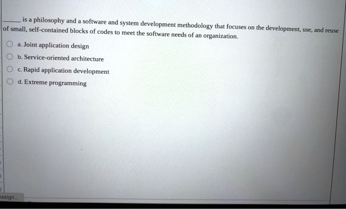 is a philosophy and a software and system development methodology that ...