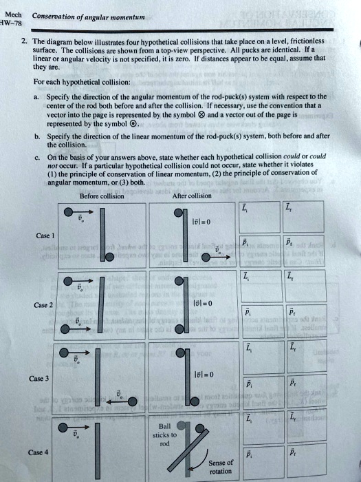 mech conscrvation of angular momentum iw 78 the diagram below ...
