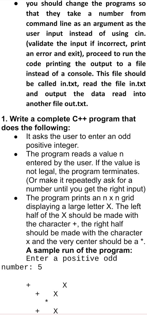 SOLVED: you should change the programs so that they take a number from command line as an ...