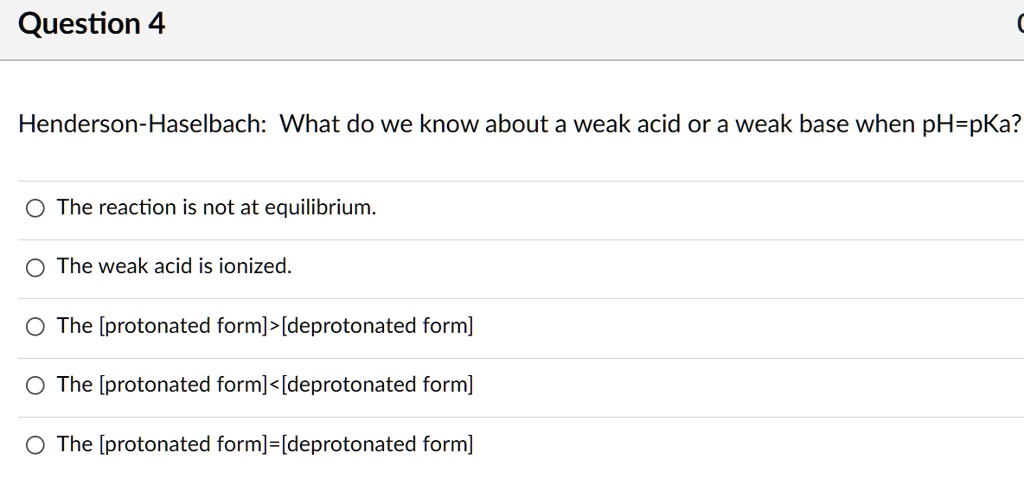 SOLVED:Question 4 Henderson-Haselbach: What do we know about a weak ...