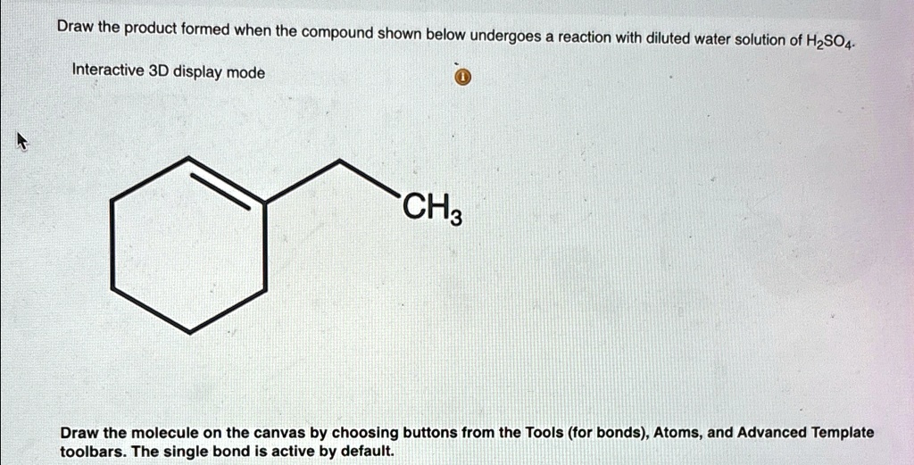 Draw the product formed when the compound shown below undergoes a ...