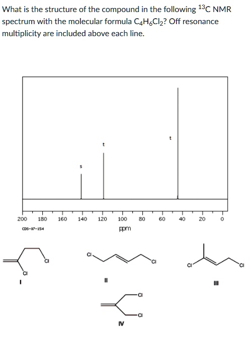 What is the structure of the compound in the following ^13C NMR ...