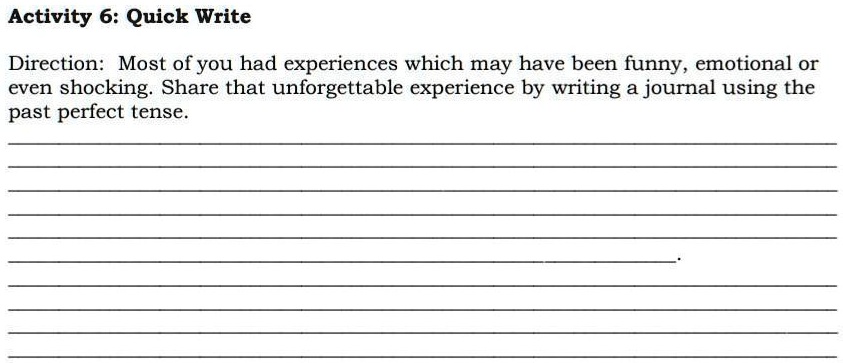 SOLVED: 'Most of you had experiences which may have been funny ...