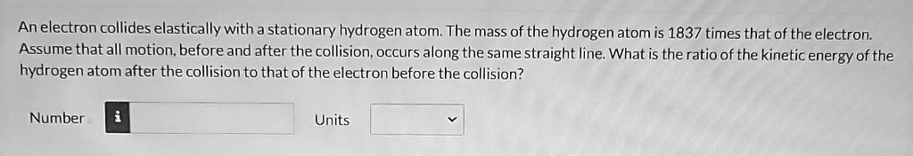 Solved Texts An Electron Collides Elastically With A Stationary