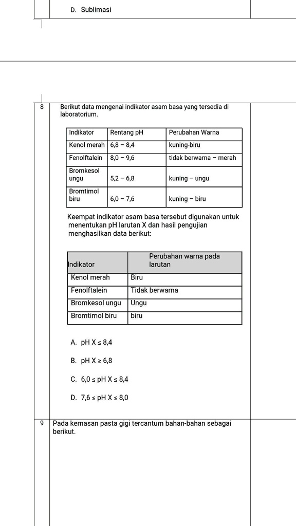 SOLVED: tolong jawab pake caranya Sublimasi Berikut data mengenai ...