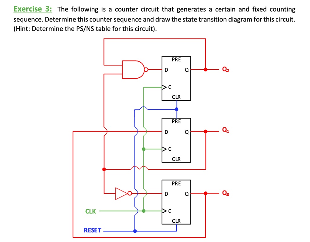 SOLVED: Can you solve your exercise 2 and 3 please. question 2 : Exercise 2: Design the circuit ...