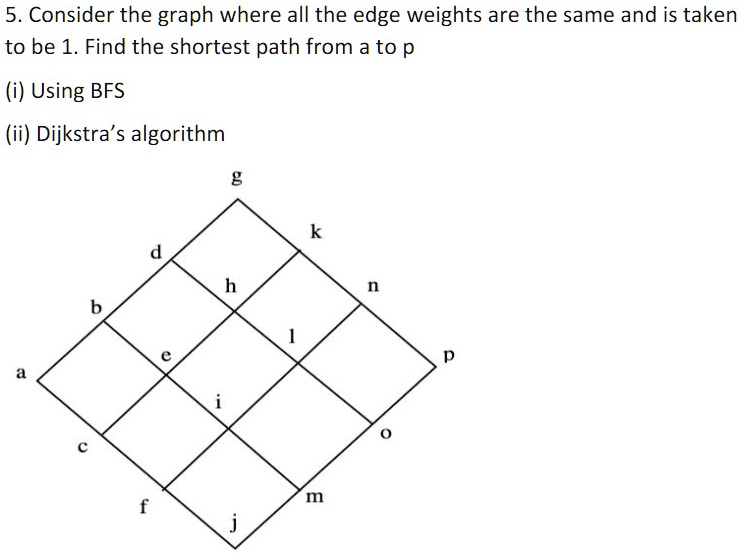 Please Explain And Describe How You Came To A Soltuion To This Problem First Using Breadth First